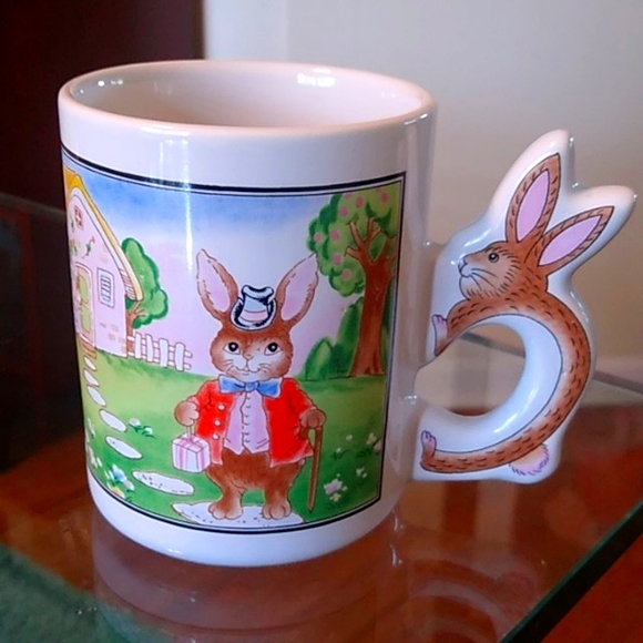 Dining | Vintage 3d Handle Peter Rabbit Coffee Mug Easter Spring | Poshmark